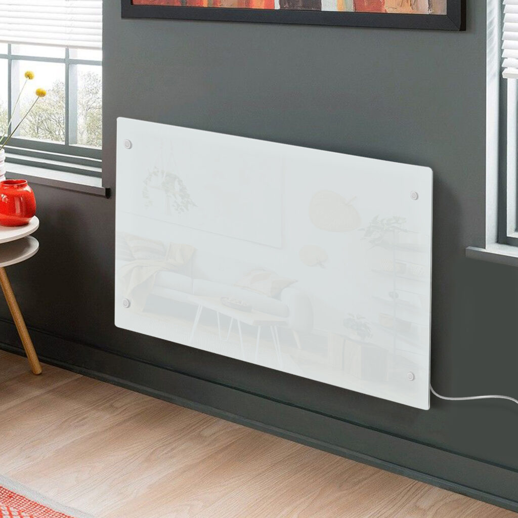 Electric Panel Heater in White 2000w - Free Standing Wall Mounted ...
