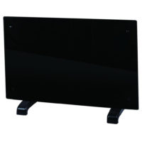 Electric Panel Heater in Black 2000w - Free Standing Wall Mounted ...