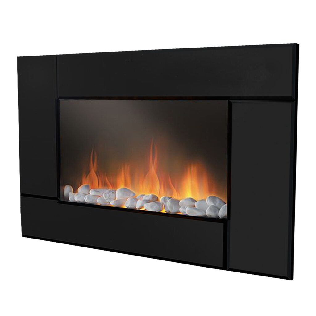 Glowmaster Westminister Widescreen Wall Mounted Electric LIVING Black ...