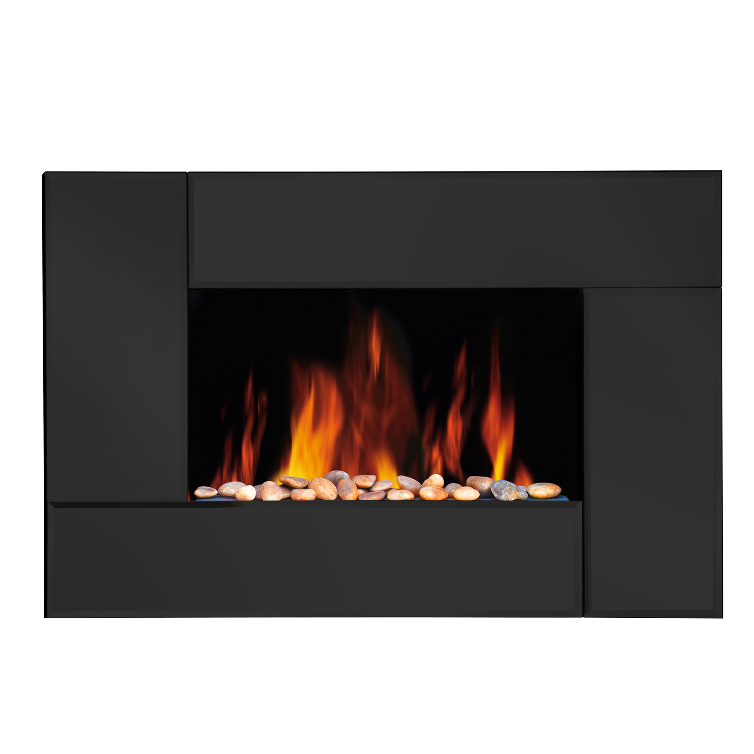 Glowmaster Westminister Widescreen Wall Mounted Electric LIVING Black ...